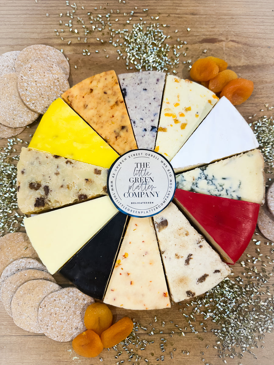 The '12 Cheeses' Cheese Wheel – The Little Green Platter Company